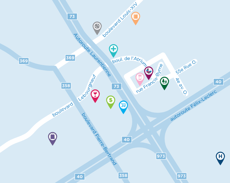 Résidence pour retraités à Québec - Chartwell Manoir et Cours de L'Atrium